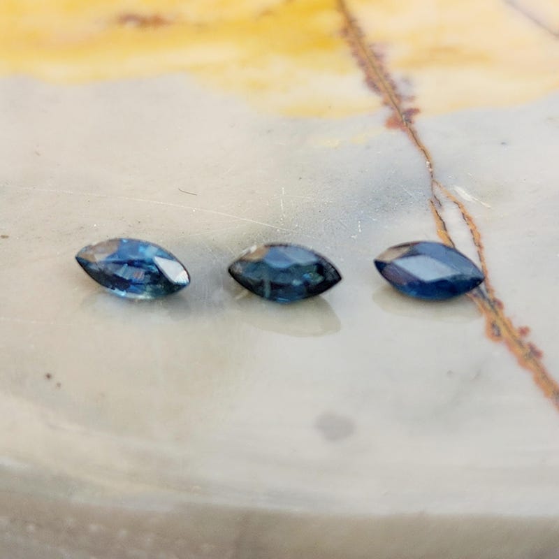 Natural Teal Sapphire 2mm - Etsy