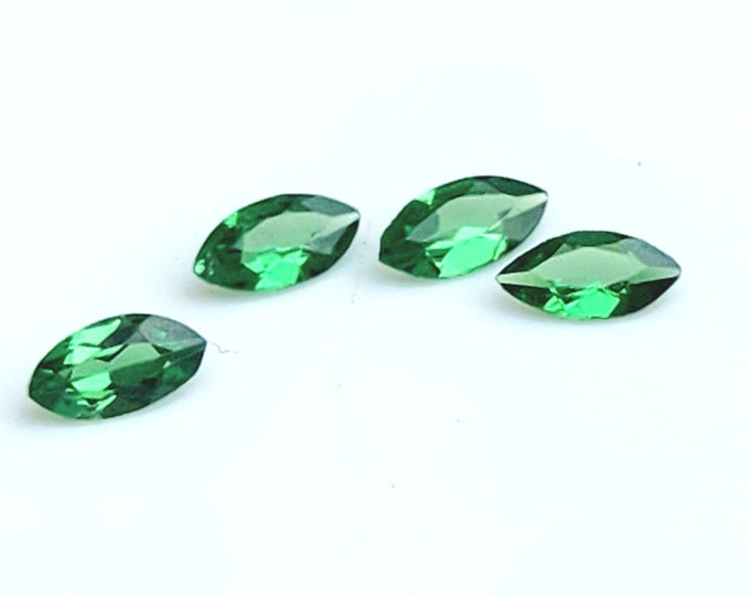 Tanzanian Tsavorite Marquis 4x2mm, Priced by the Piece, Green Melee ...