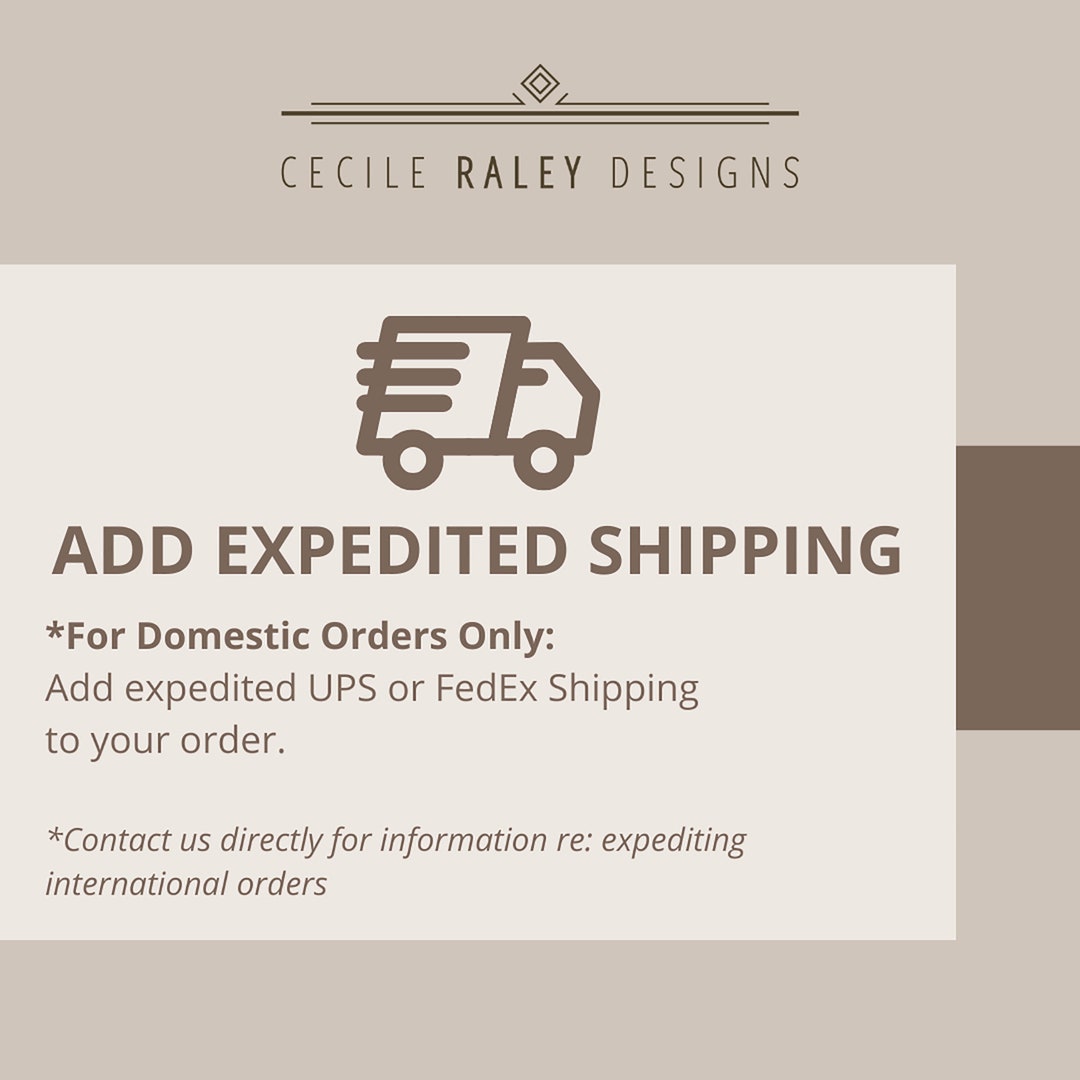 Expedited UPS or Fedex Shipping Upgrade - Domestic Orders - Etsy