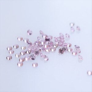 Dusty Rose Spinel 1.5mm Round, Rose Pink Spinel Melee, Light Pink ...