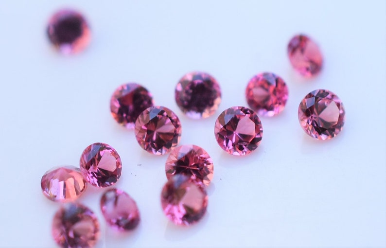 Orange Peach Spinel 2mm Round Imperial Color Spinel Melee - Etsy