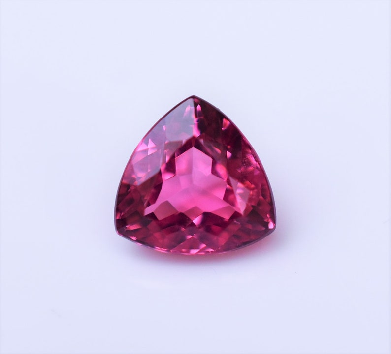 Neon Pink Mahenge Spinel: 2.01 Carat Untreated Trillion Gemstone - Etsy