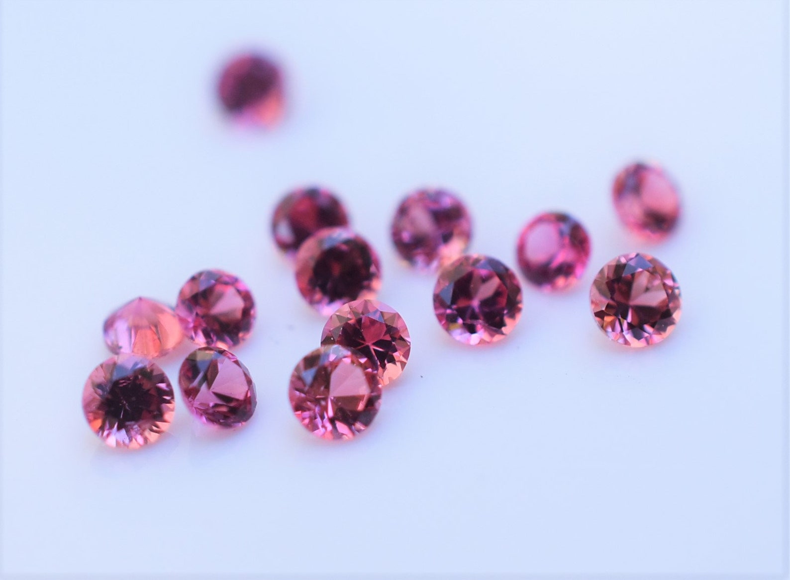 Orange Peach Spinel 2mm Round Imperial Color Spinel Melee - Etsy