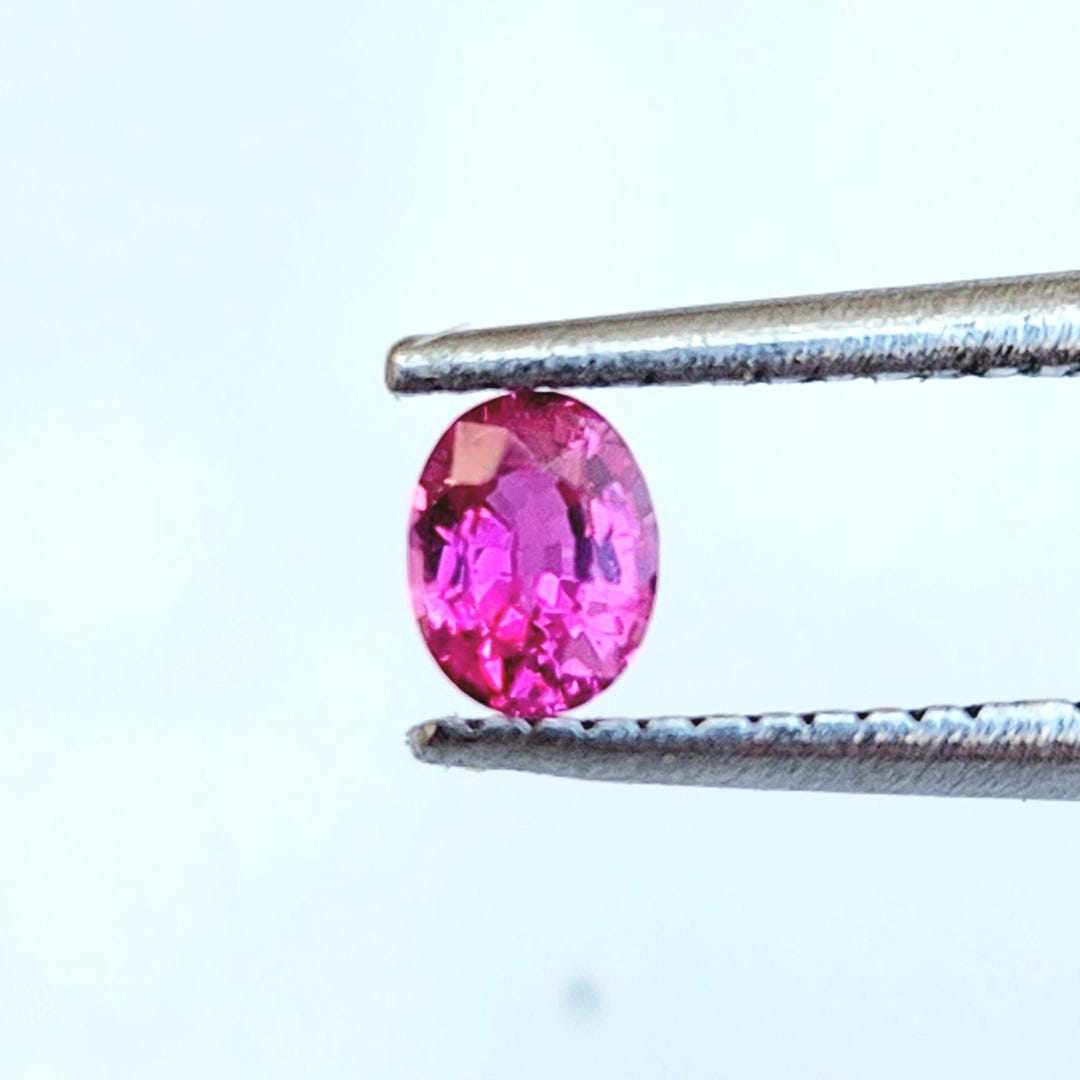 Pink Burmese Ruby: Heated Oval Gemstone (4x3mm) - Etsy