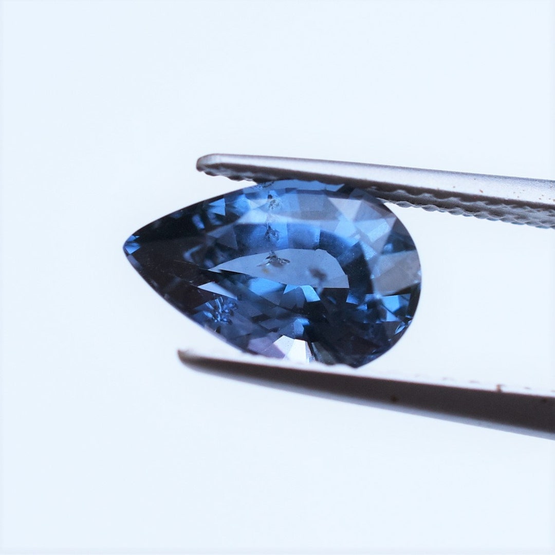 Rare Blue Spinel From Sri Lanka, Natural Blue Spinel Pear Shape 1.94 ...