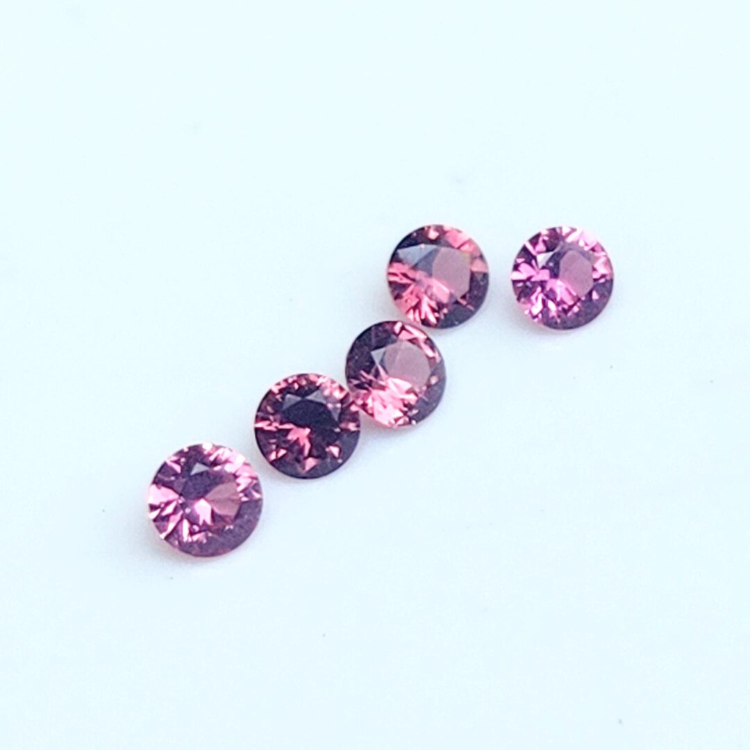 Imperial Burma Spinel 2.5mm Round: Peach Orange Gemstone - Etsy