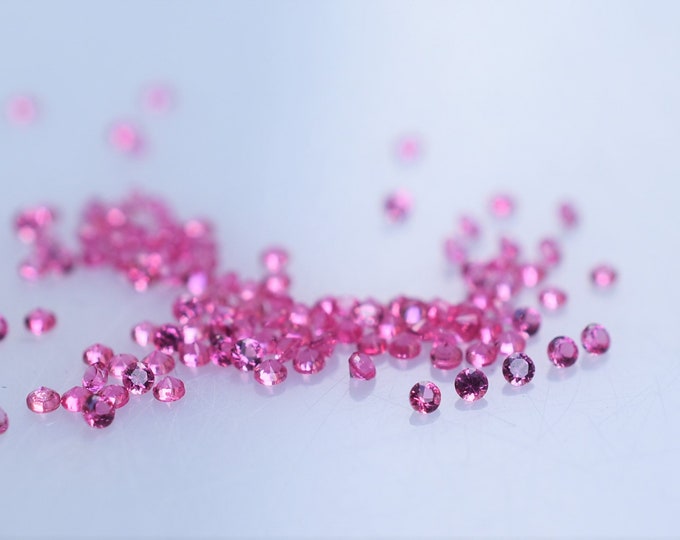 Red Spinel, Burma Spinel, 1.50mm Spinel, Round Spinel, Spinel Melee ...