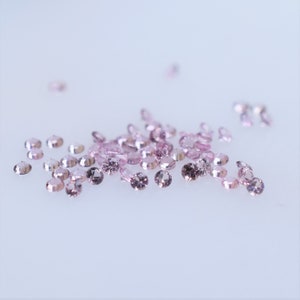 Dusty Rose Spinel 1.5mm Round, Rose Pink Spinel Melee, Light Pink ...