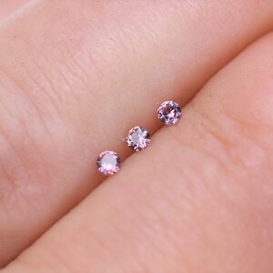 Dusty Rose Spinel 1.5mm Round, Rose Pink Spinel Melee, Light Pink ...