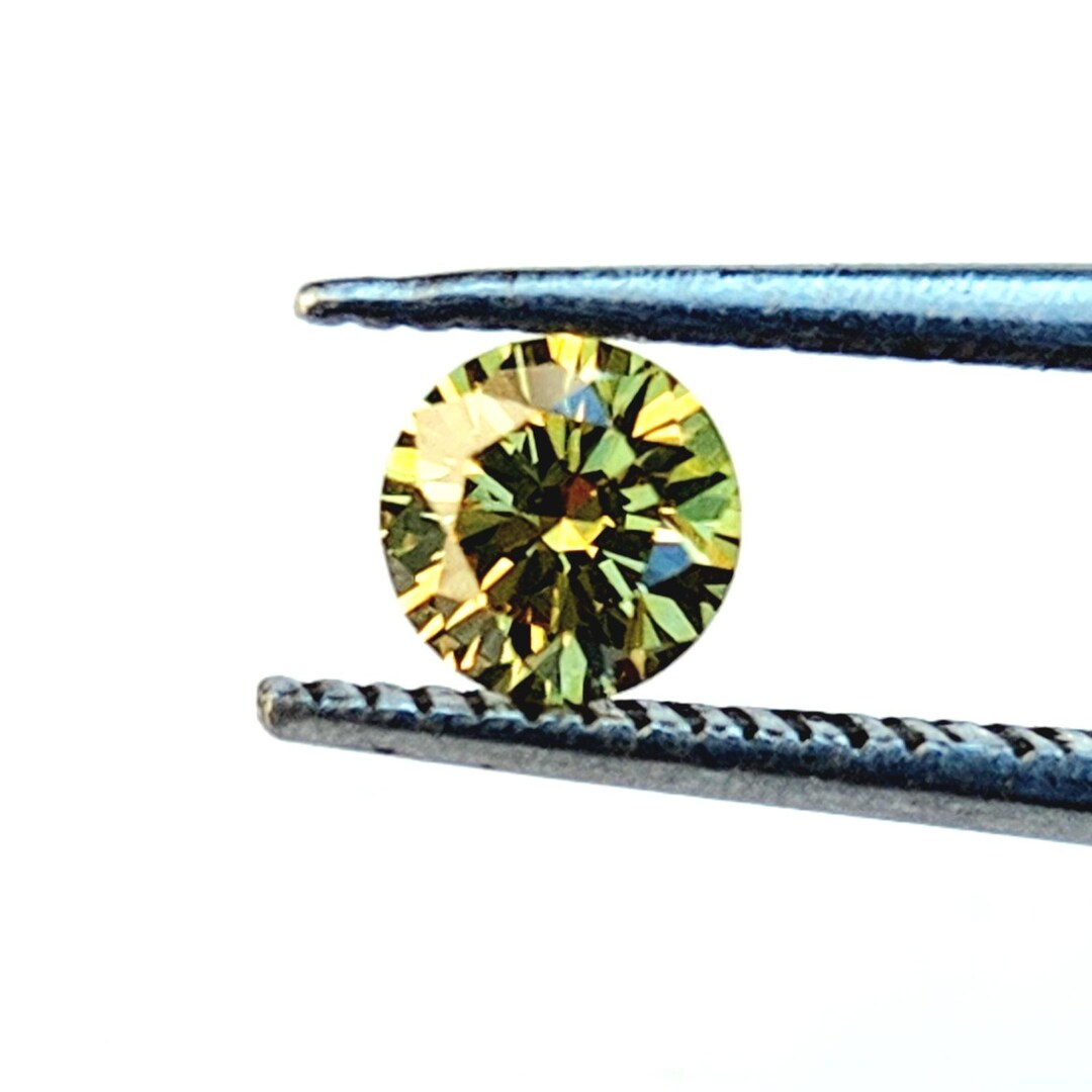 Yellow Diamond Round, Untreated Yellow Diamond 4.2mm, Round Brilliant ...