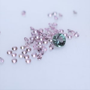Dusty Rose Spinel 1.5mm Round, Rose Pink Spinel Melee, Light Pink ...