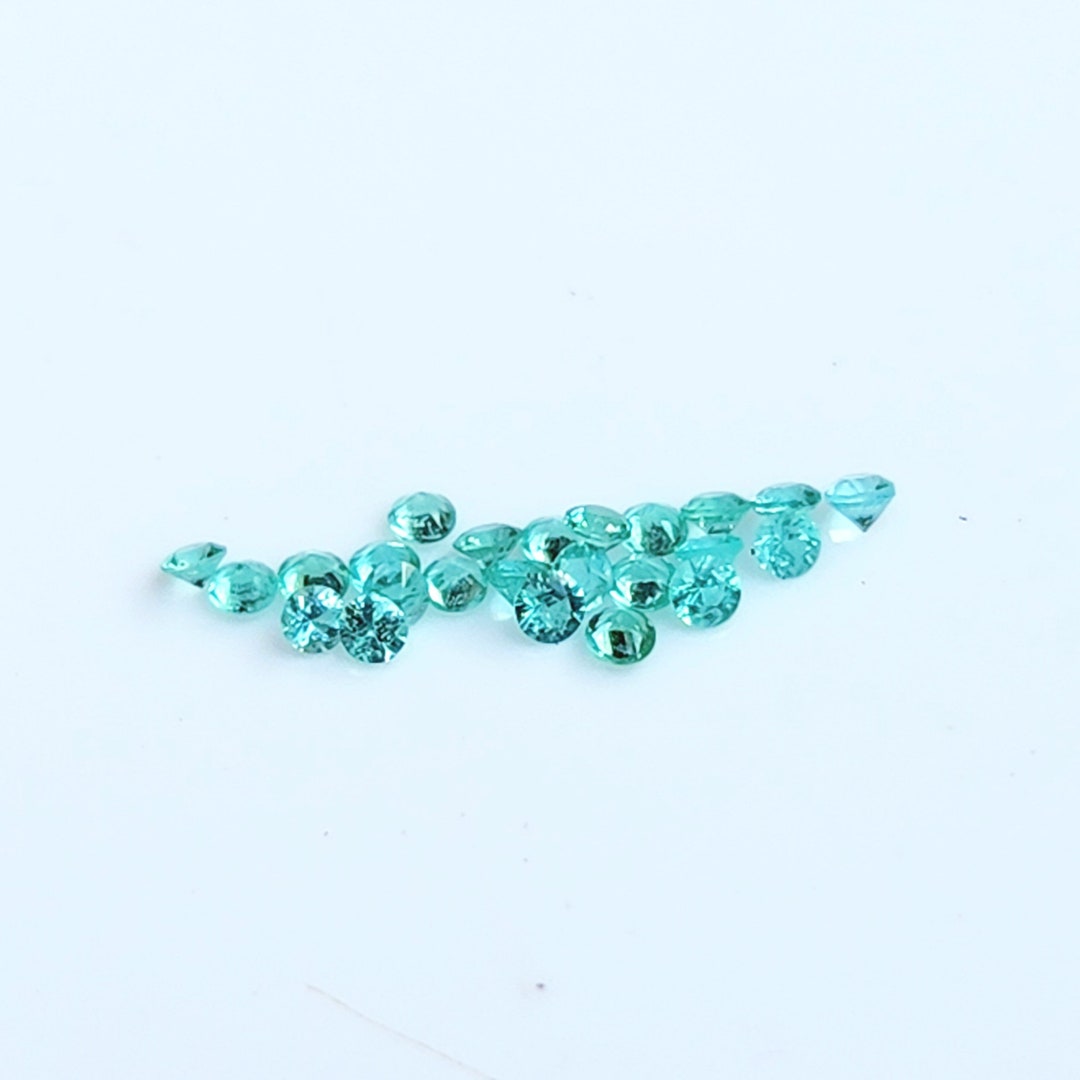 Brazilian Paraiba Tourmaline: 1.3mm Neon Turquoise Gemstone - Etsy