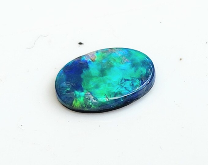 Australian Black Opal Oval, .50 Carat Oval Opal From Corcoran Field ...