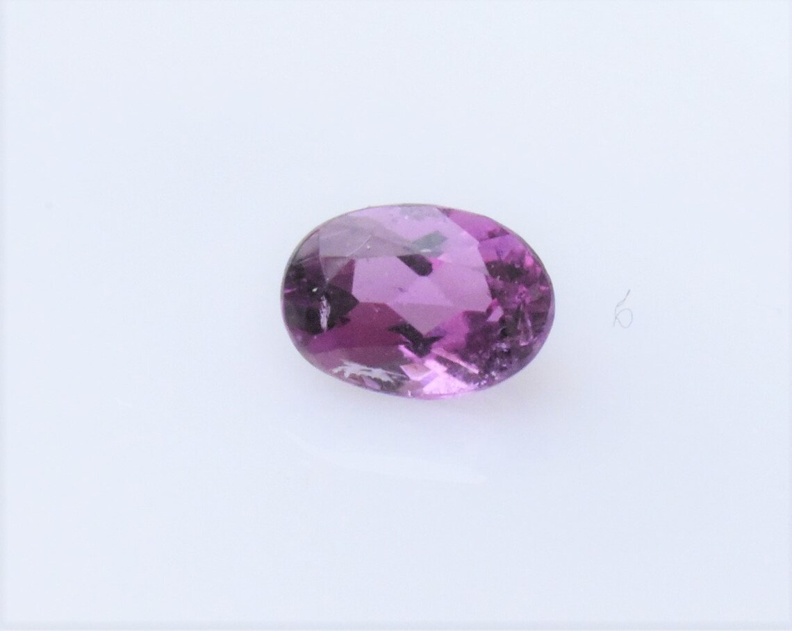 Purple Tourmaline Oval 7.15 X 5.11mm Tourmaline From Pala - Etsy