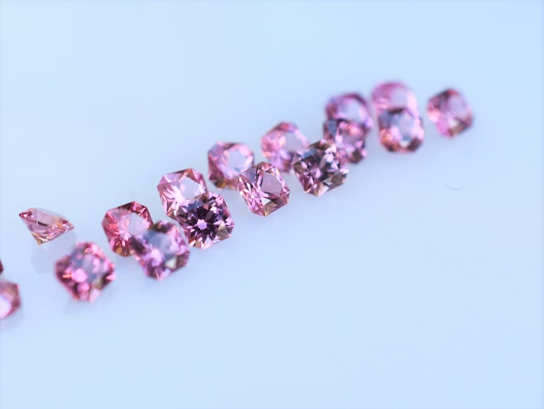 Vietnamese Peach Pink Spinel Gemstone: 3mm Flanders Cut - Etsy