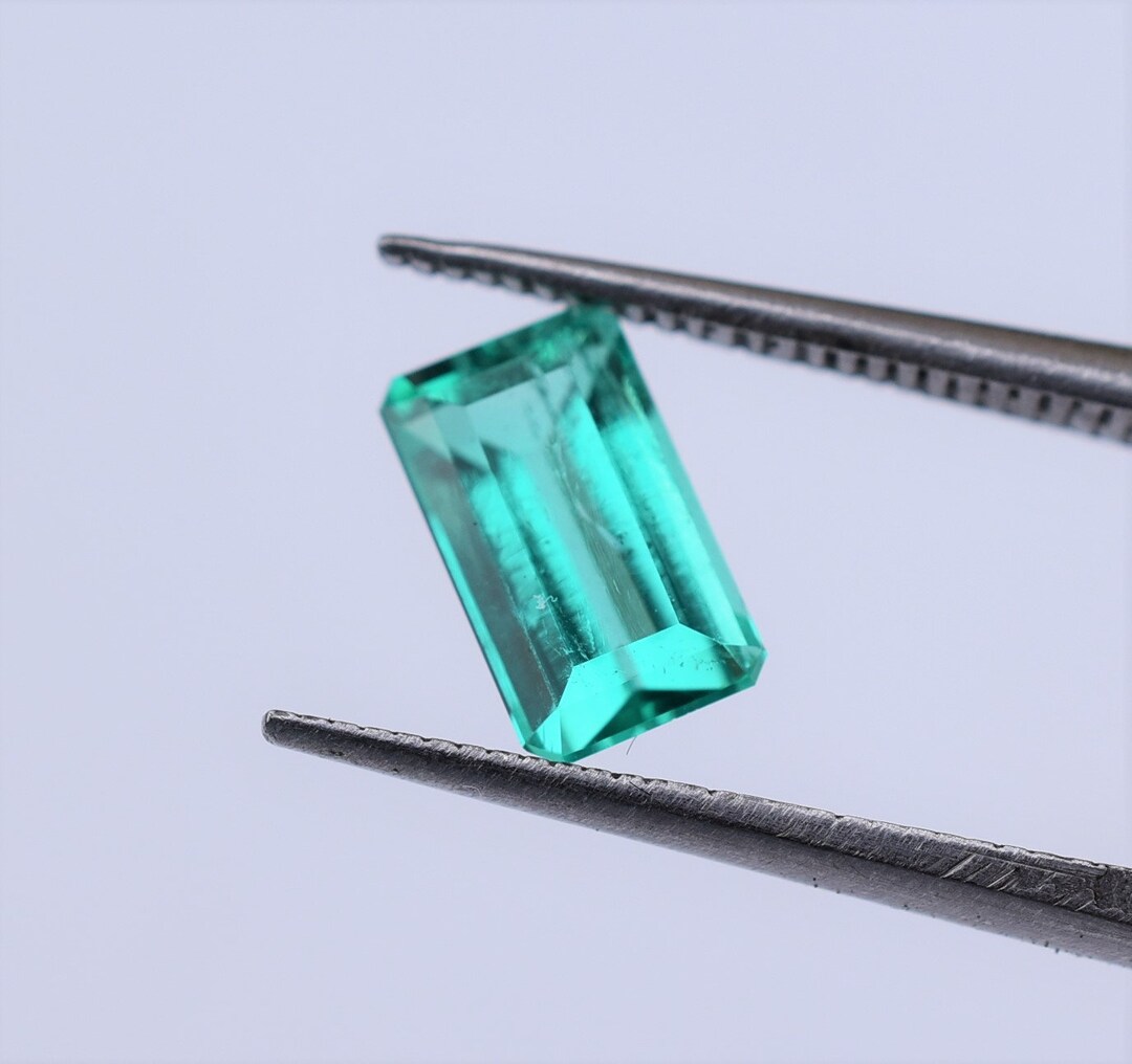 Emerald Cut Emerald, Colombian Emerald From Chivor, 1.46 Carat Emerald ...