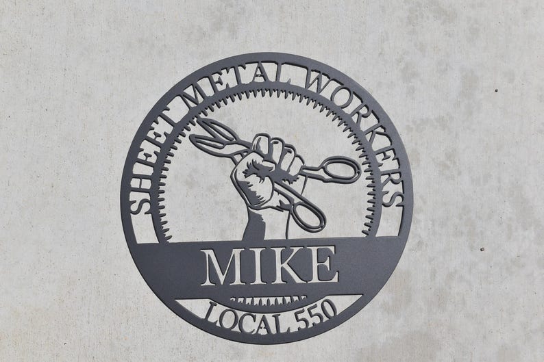 Sheet Metal Workers Sign - Union Sheet Metal Workers - Etsy