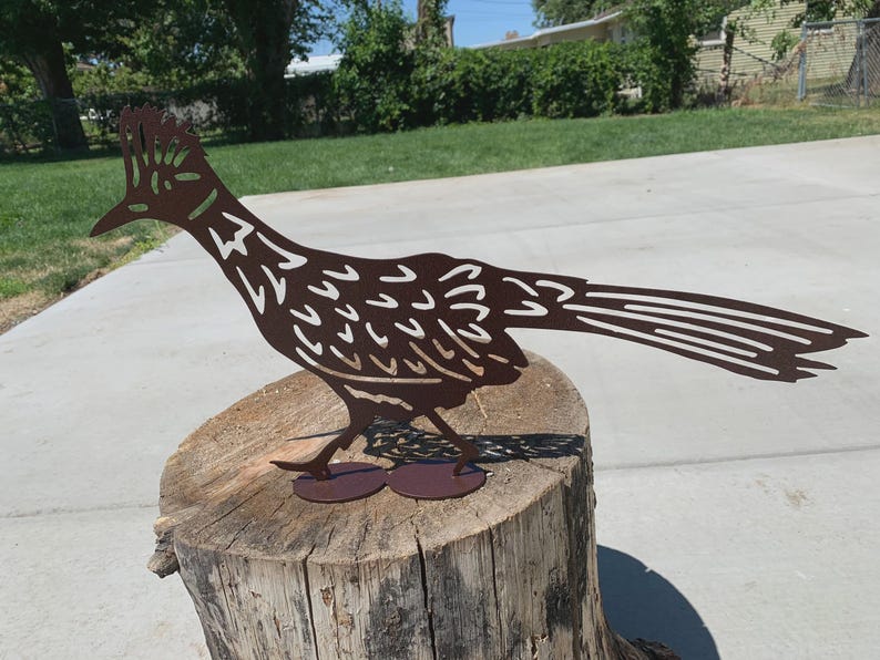 Road Runner Sign-desert Yard Art-metal Gardening - Etsy
