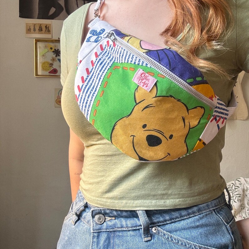 90s Winnie the Pooh and Tigger Upcycled Belt Bag - Etsy Australia