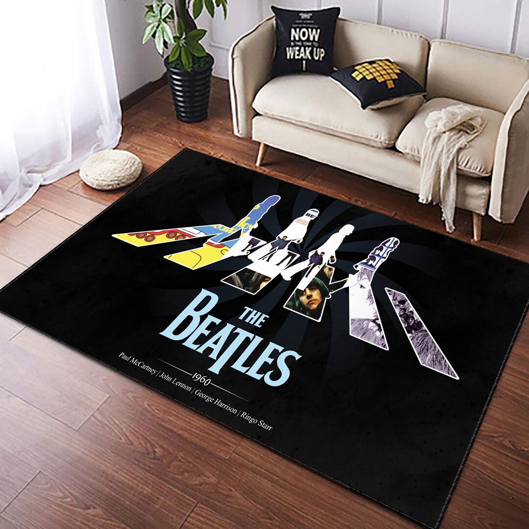 The Beatles Rug, Beatles Walking Rug, the Beatles Abbey Road Rug ...