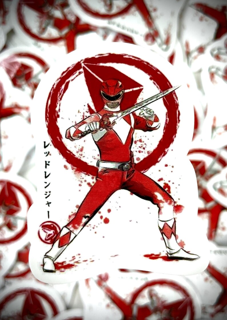 3-inch Power Ranger Action Sticker - Etsy