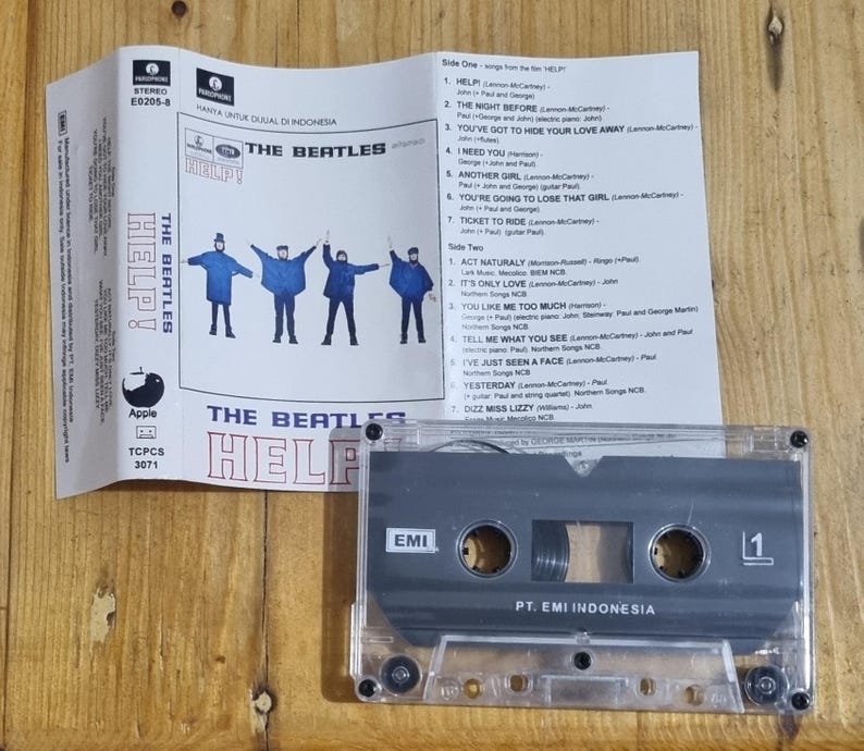 THE BEATLES CASSETTE Tapes - Etsy