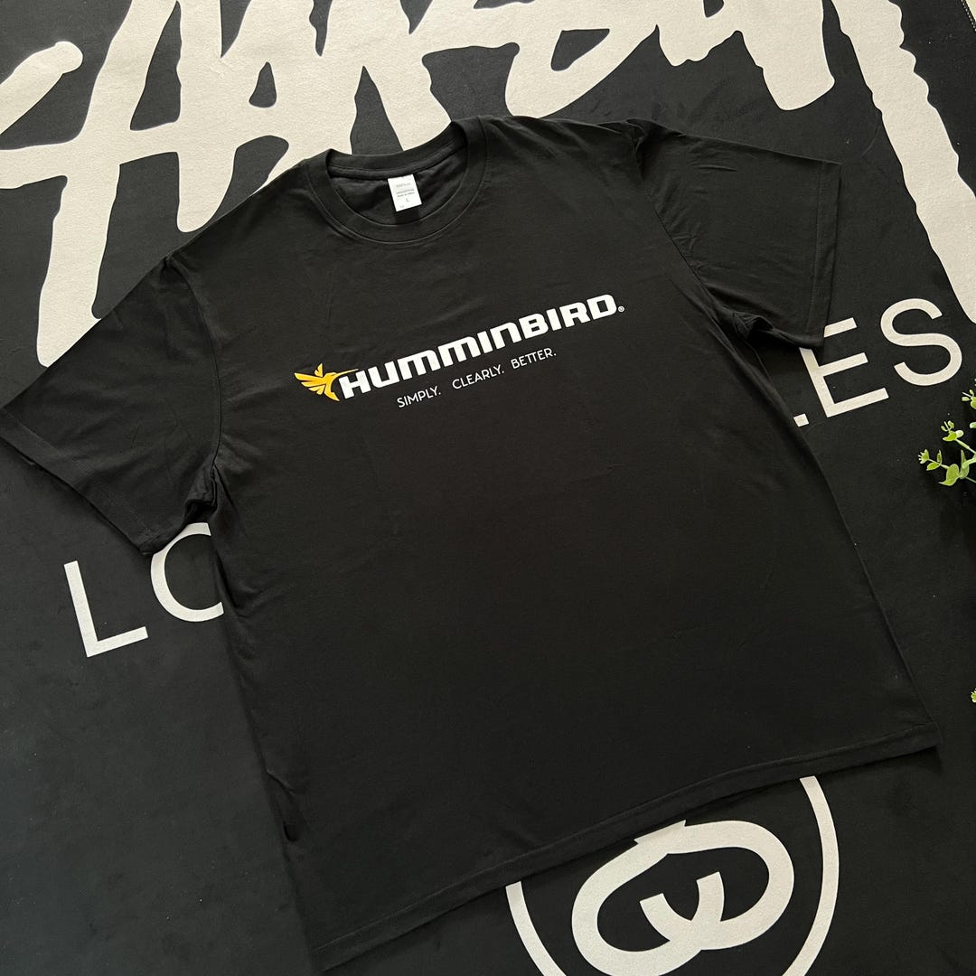 Funny Humminbird Fish Finder Men's T-shirt Printed Tops Are Loose and ...