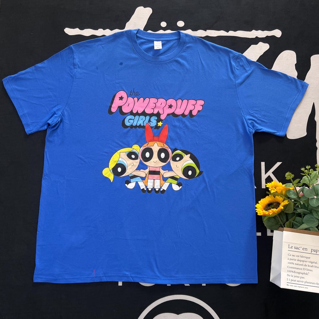 Cartoon the P-powerpuff Girls T Shirt Women Couple Combination Clothes ...