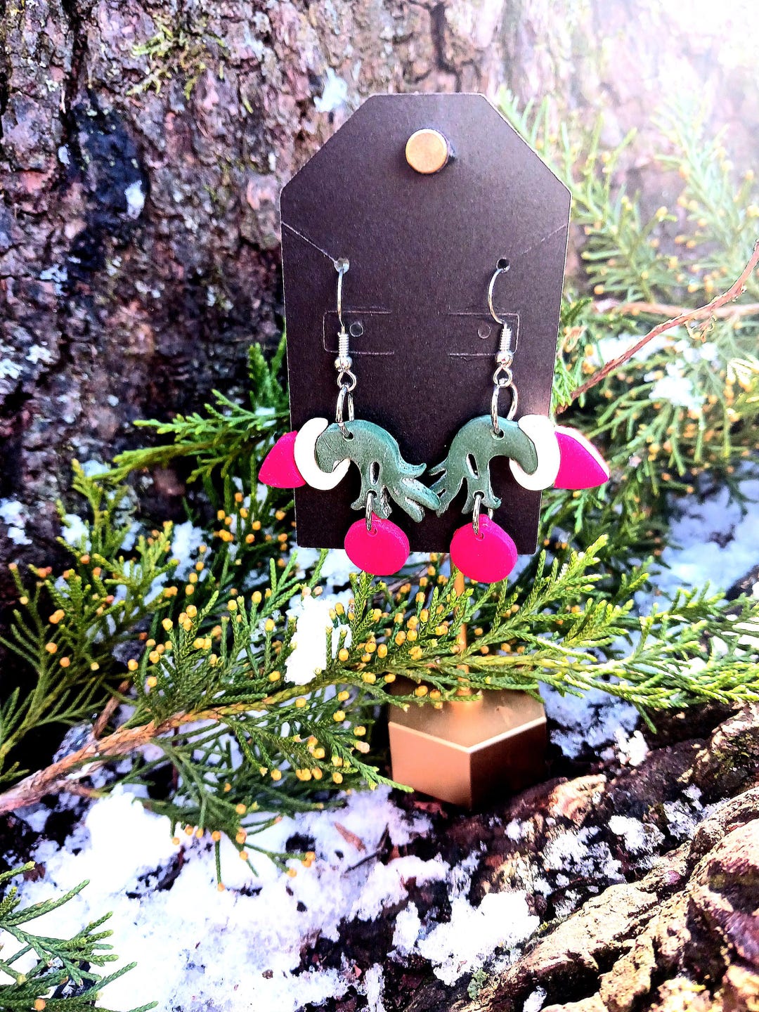 Different Style Polymer Clay Grinch Earrings - Etsy
