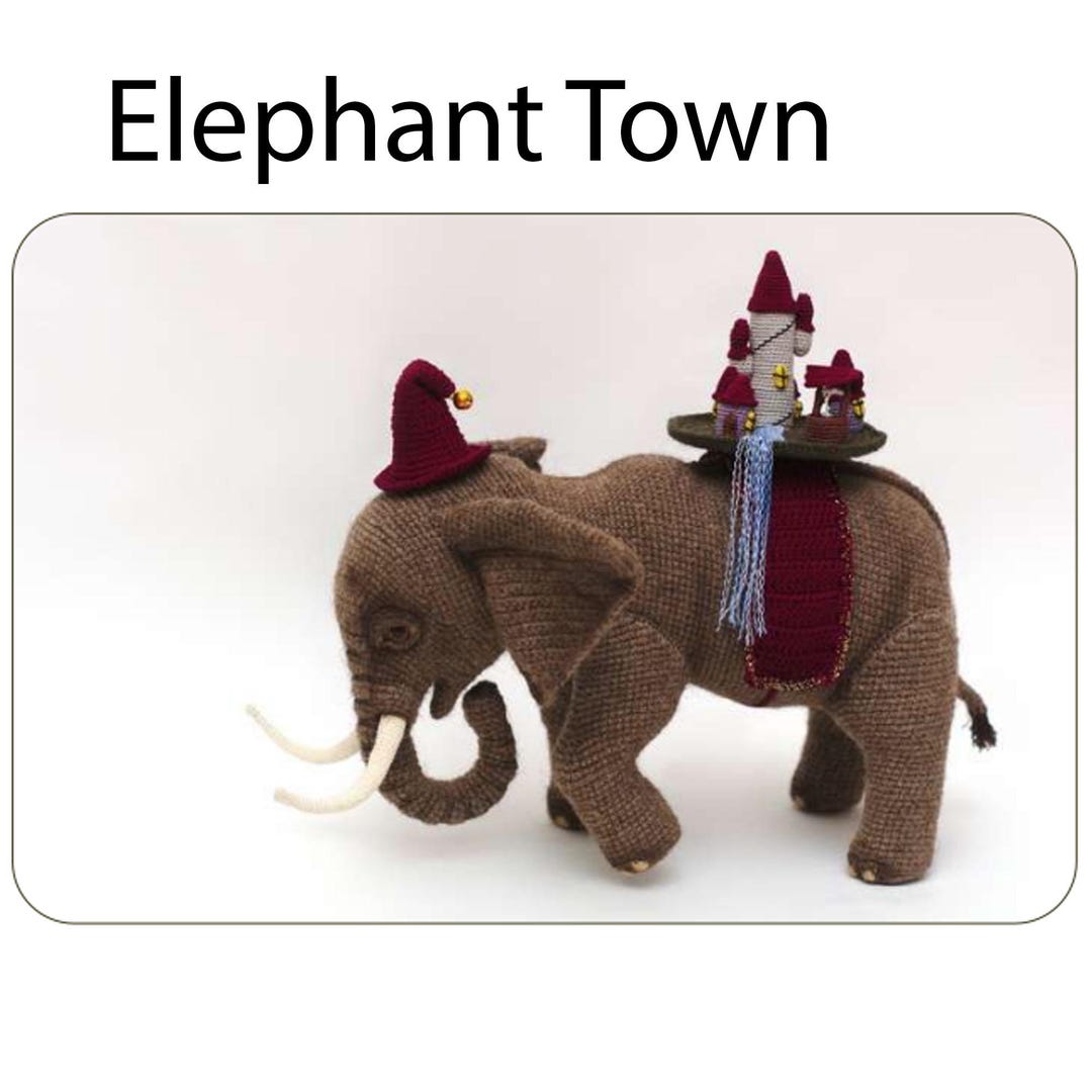 Elephant Town Amigurumi Crochet Pattern, DIY Digital Download, Crochet ...
