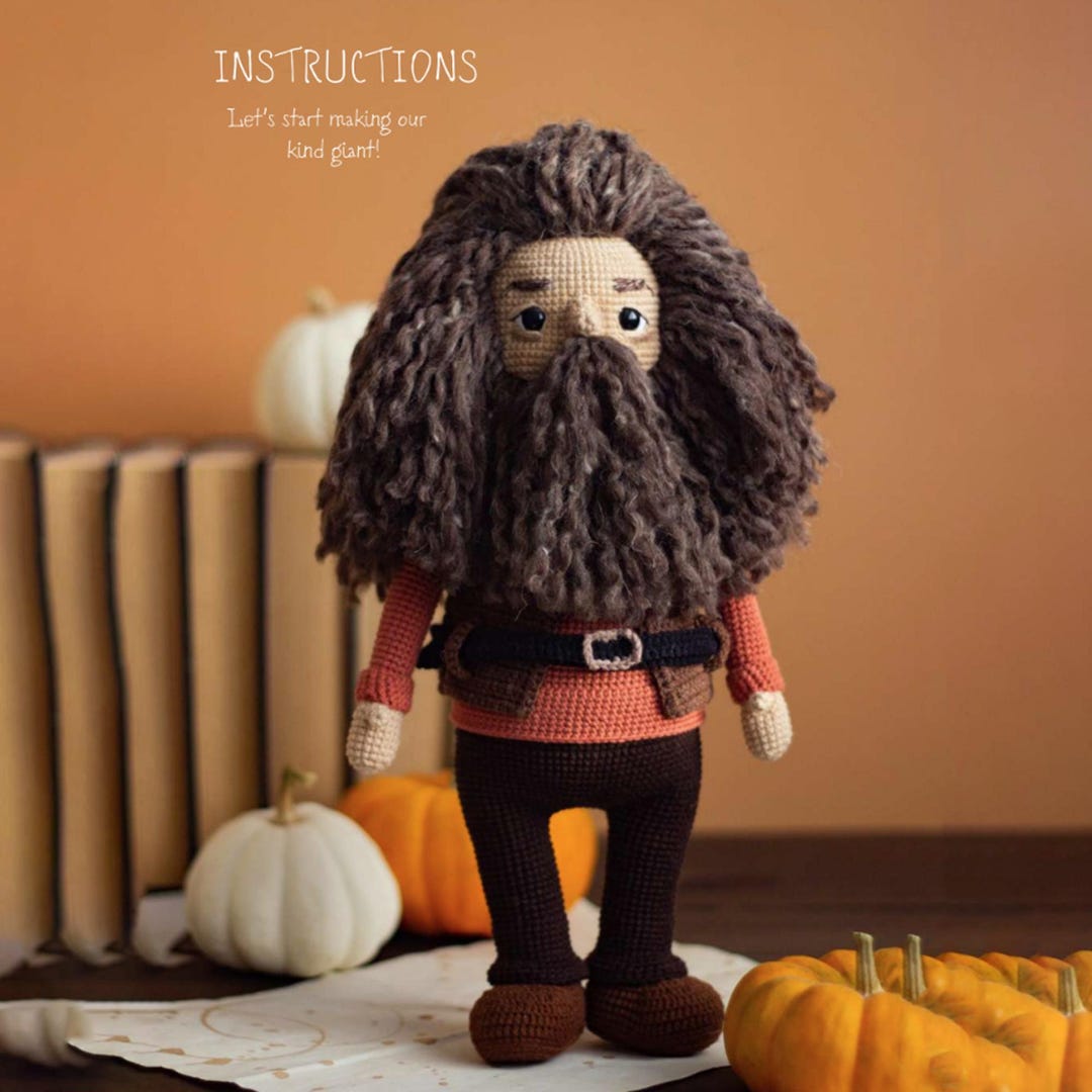 Hagrid Amigurumi Crochet Pattern, DIY Digital Download, Crochet PDF ...