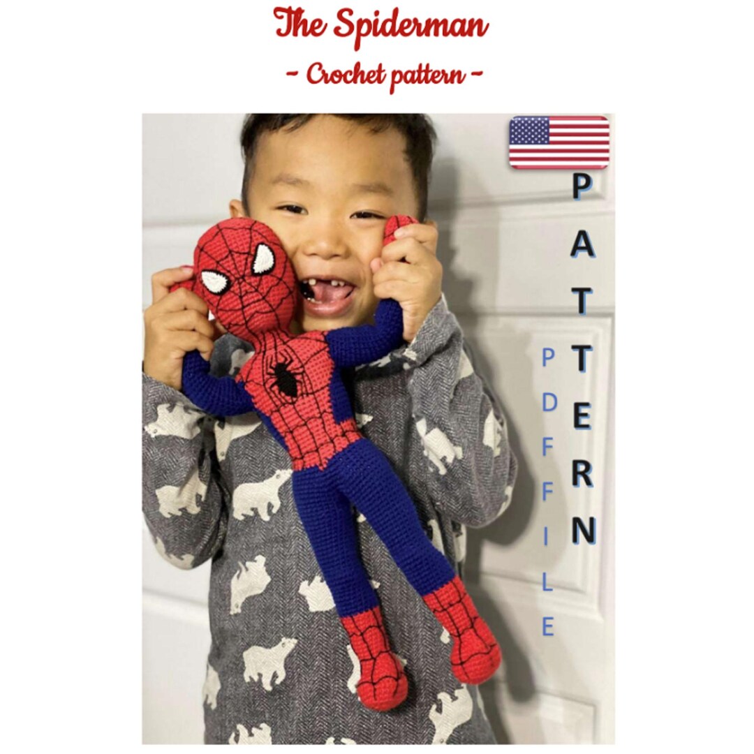 Spider-man-doll Stacking Amigurumi Crochet Pattern, DIY Digital ...