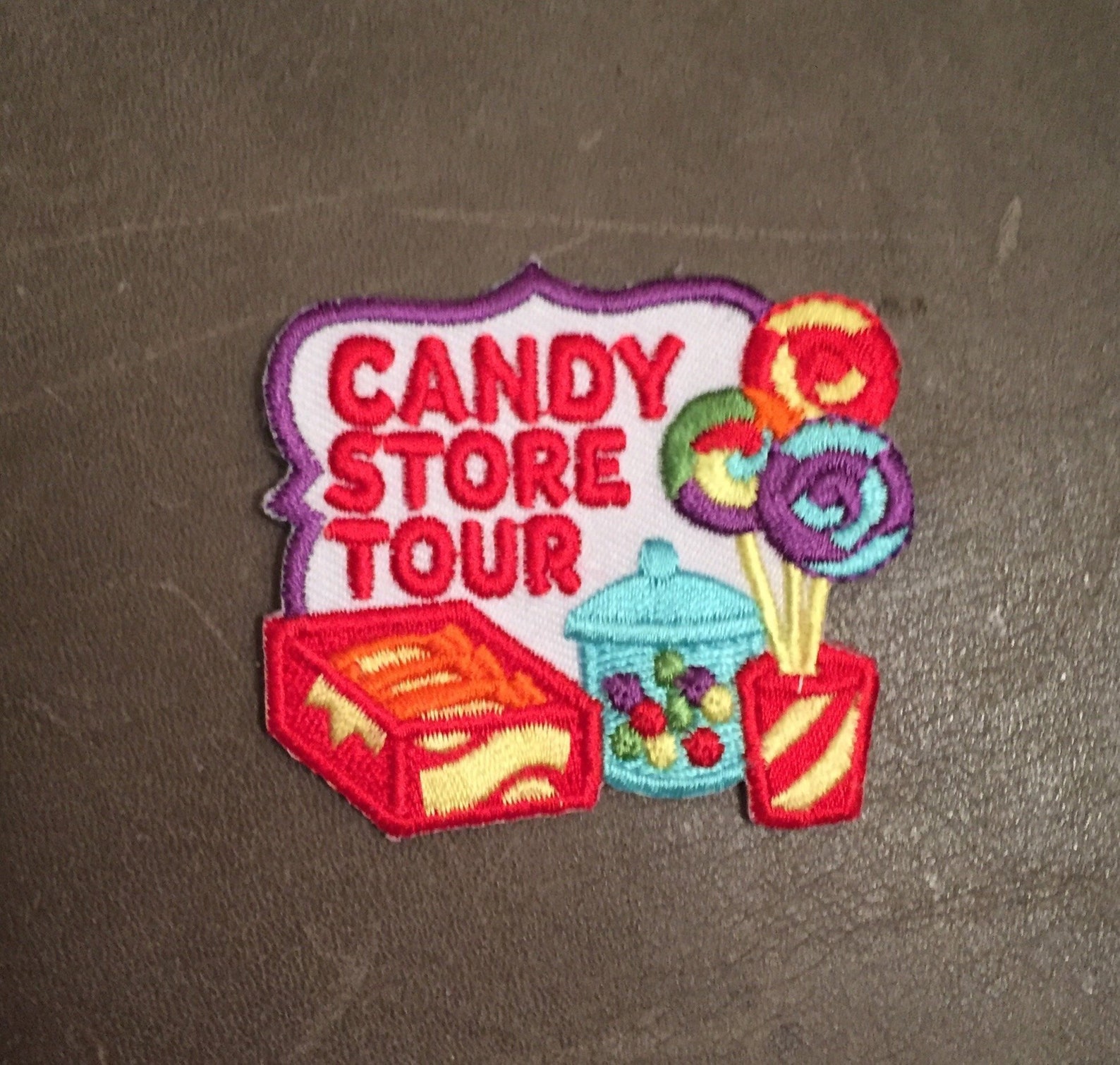 Candy Store Tour Merit Badge Iron On Willy Wonka Patch | Etsy