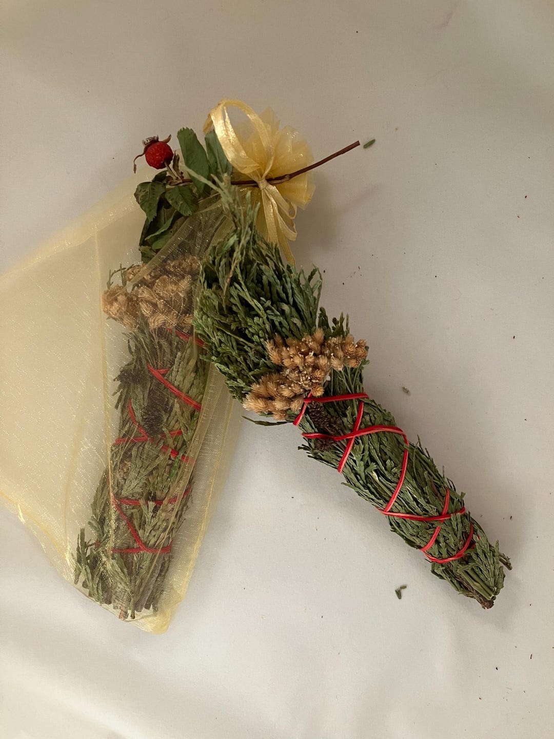 Cedar Smudge Wand With Yarrow - Etsy