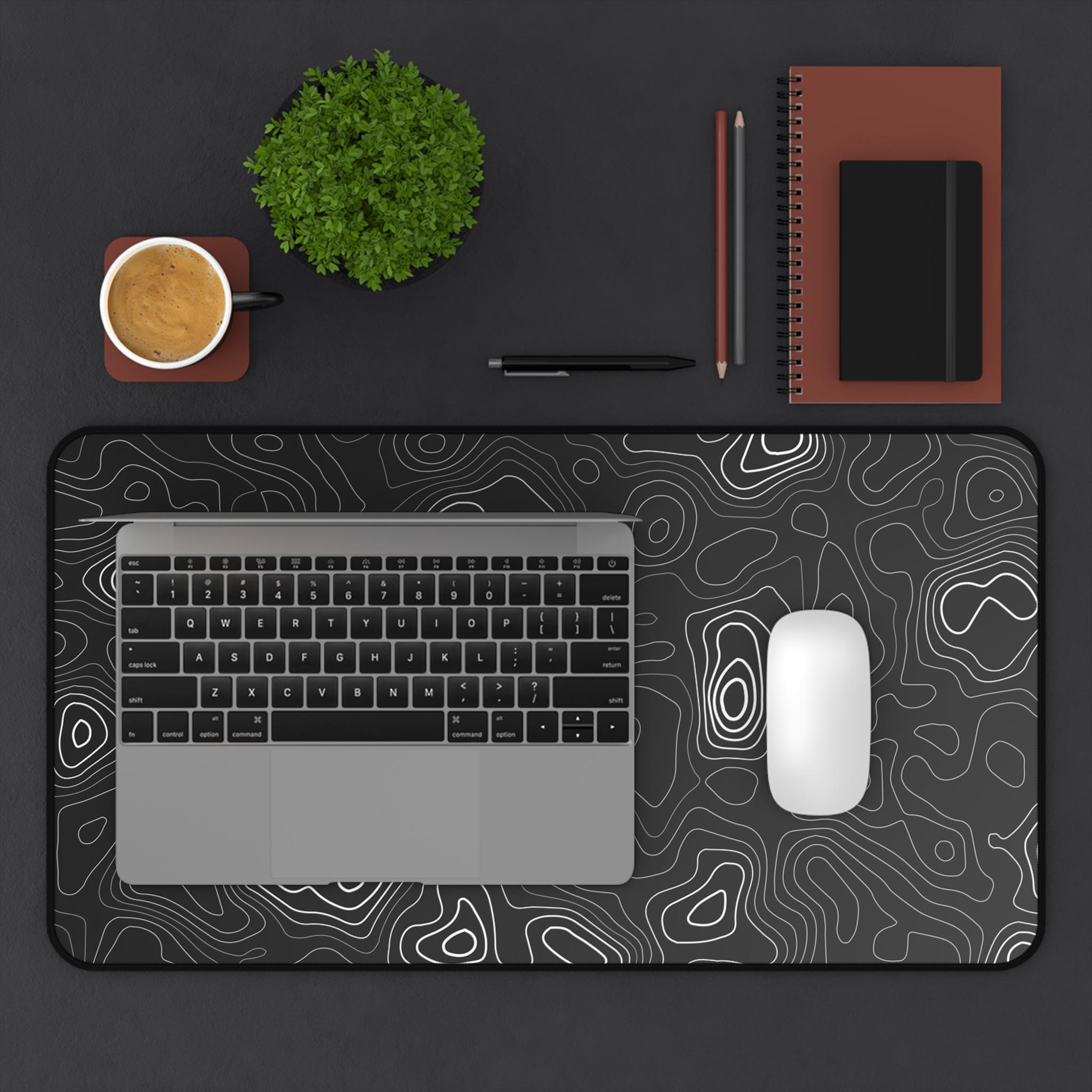Topography Desk Mat, Mouse Pad, Office Decor, Desk Accessories, Gift ...