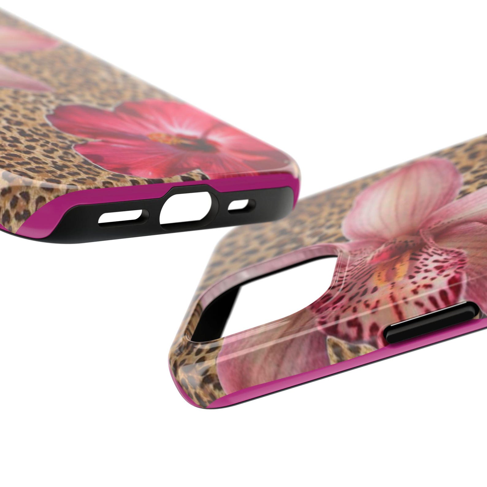 Hibiscus Flower Leopard Print Phone Case - Etsy
