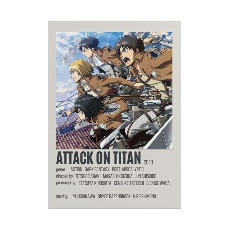 Attack on Titan Poster - Etsy