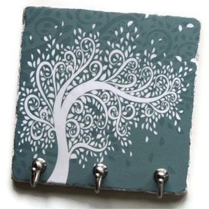 Swirly Curly Tree Decor Key Rack Wall Key Holder Custom - Etsy