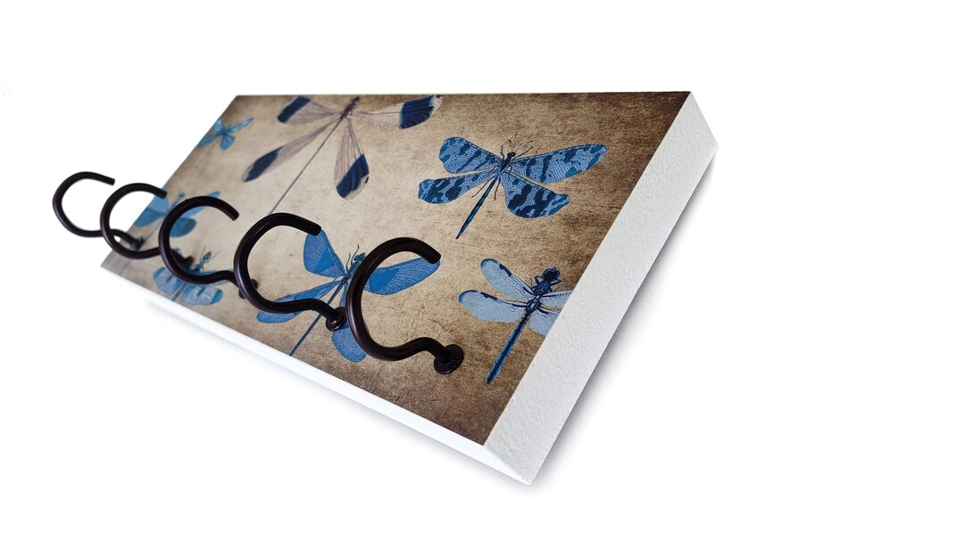 Dragonfly Wall Key Hook, Housewarming Gift, Wall Key Holder, Entryway ...