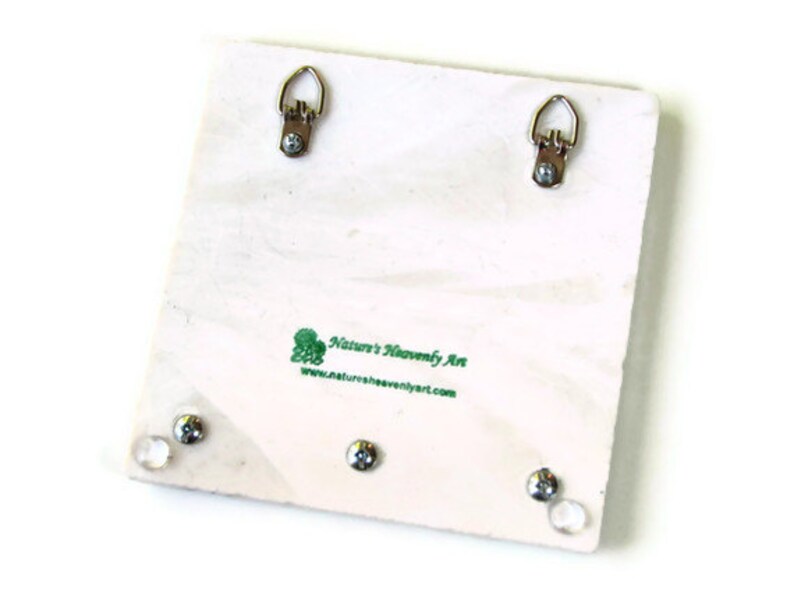 Lotus Key Rack Blue Wall Decor Decorative Tile Art Lotus - Etsy