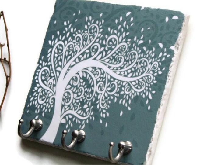Swirly Curly Tree Decor Key Rack, Wall Key Holder, Custom Colors, Key ...