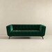Addison Large Green Velvet Sofa - Etsy