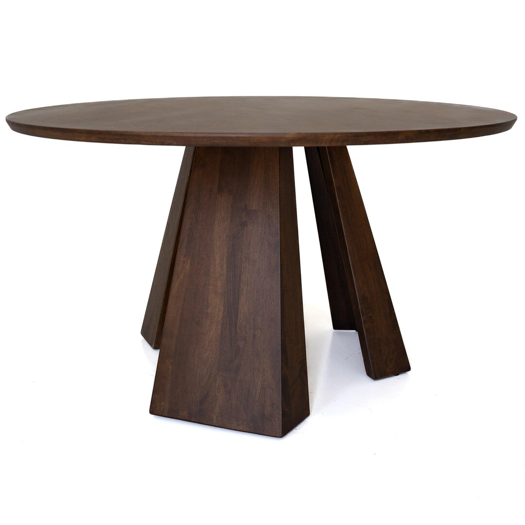 Bolton Round Walnut Dining Table - Etsy