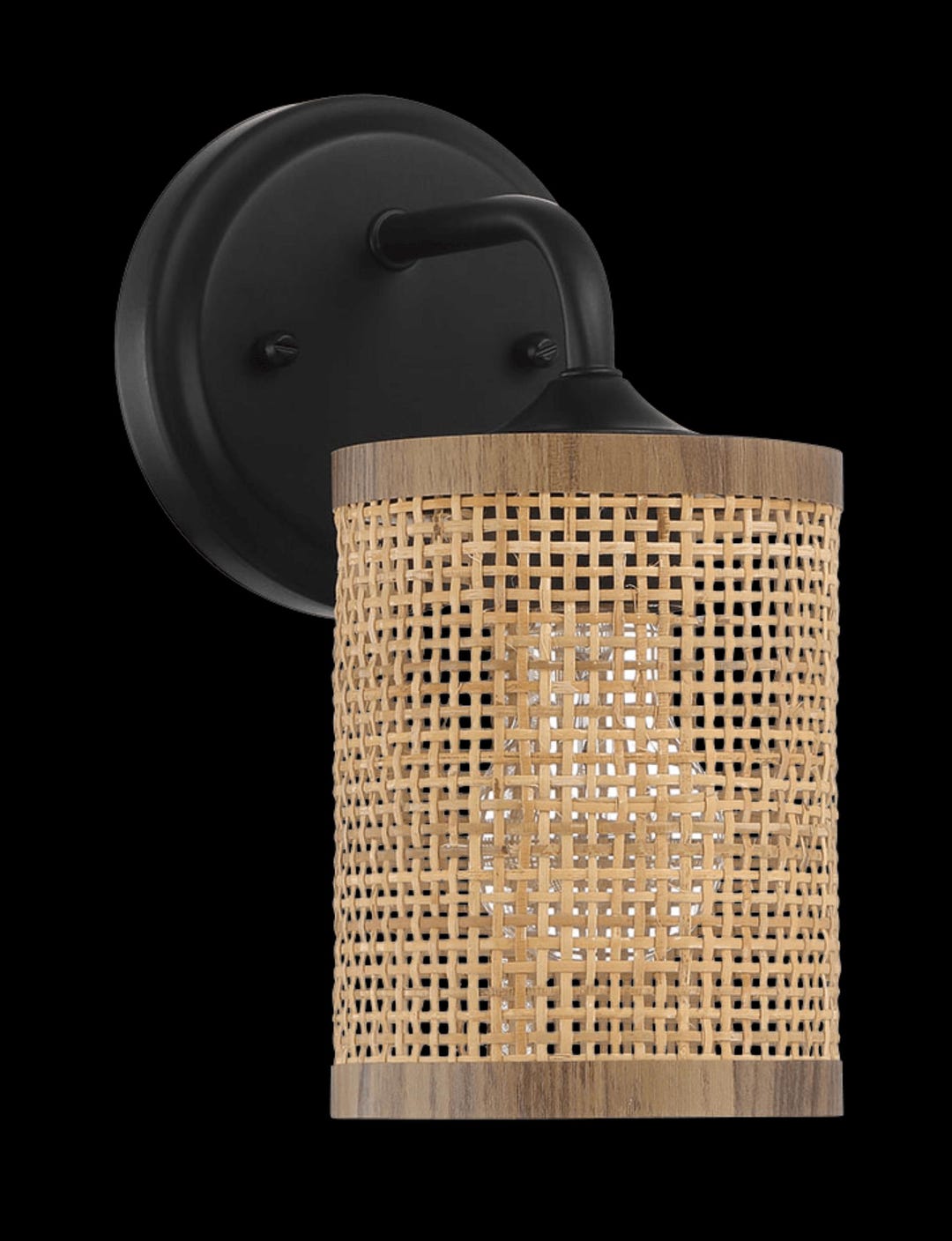 Reef Rattan Wall Sconce - Etsy