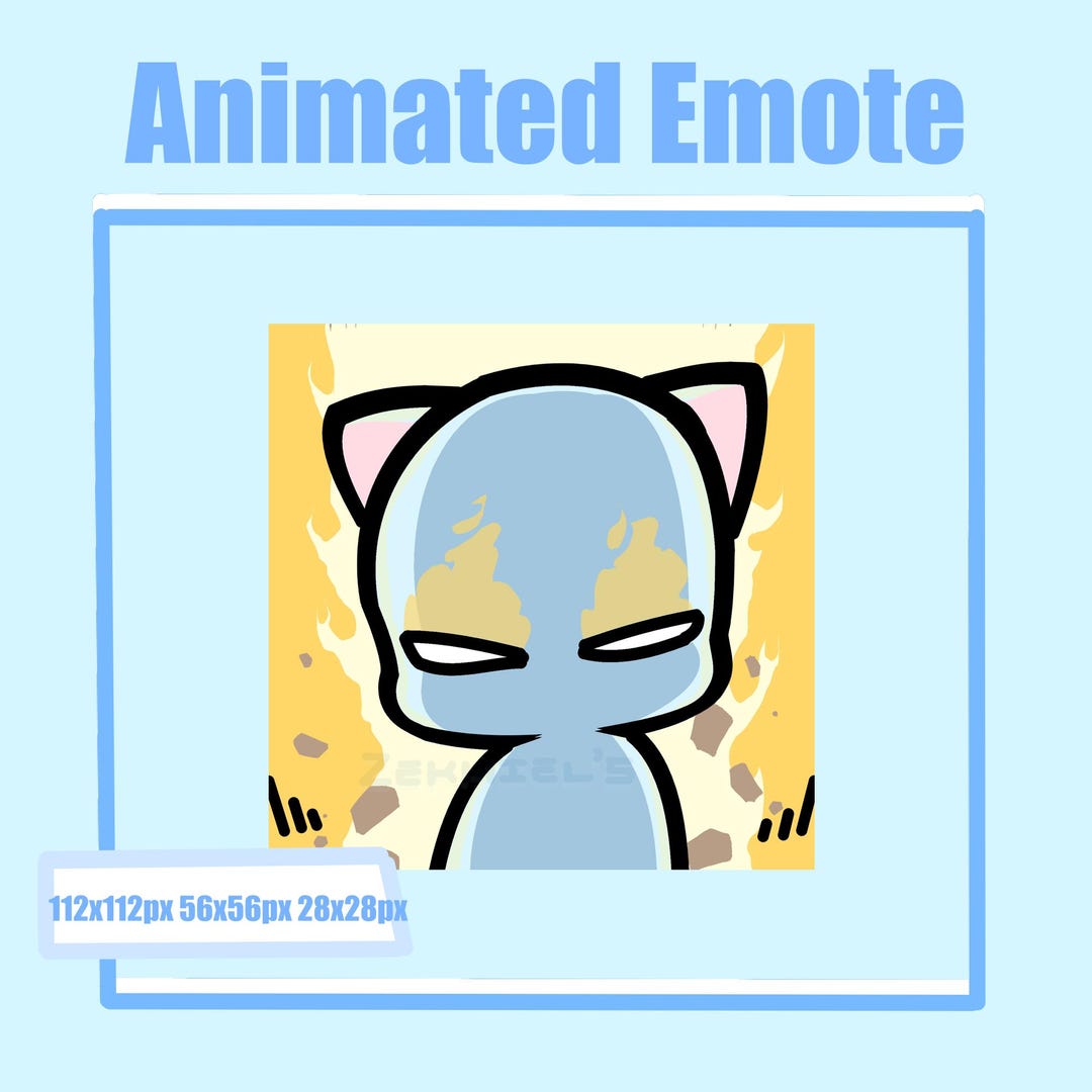 Animated Gif Animation Cats Cute Emote Cat Angry - Etsy