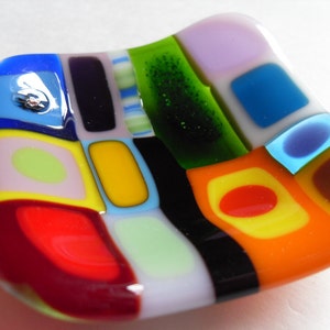 Colorful Funky Mini Glass Fused Dish - Etsy
