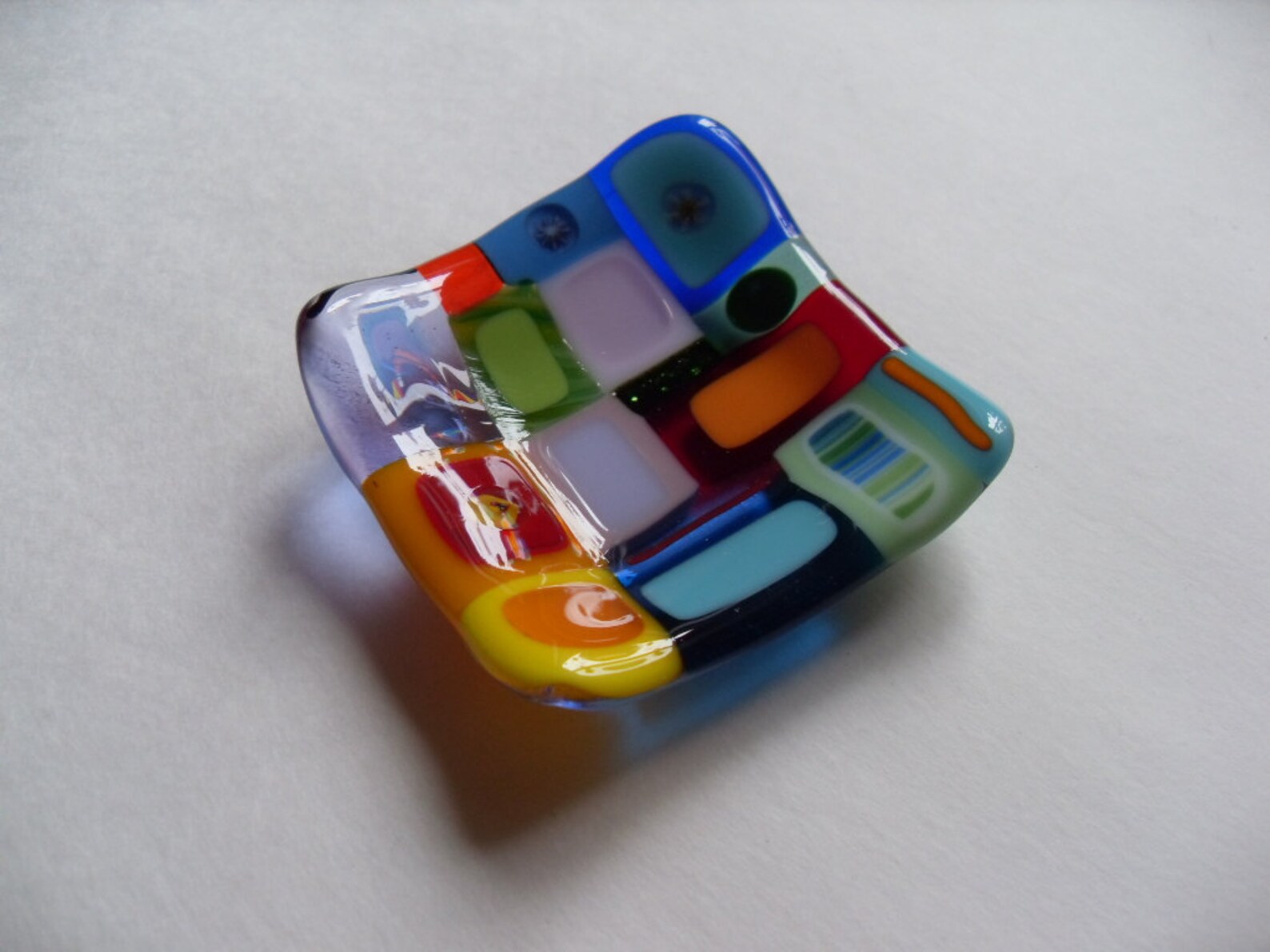 Colorful Funky Mini Glass Fused Dish - Etsy