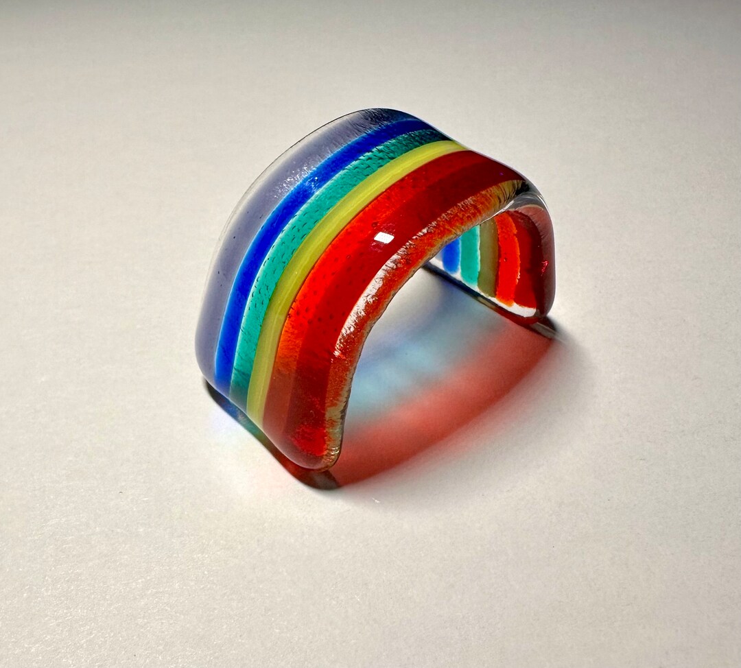 Fused Glass Mini - Mini Rainbows/rainbow Ornament/free Standing Glass ...