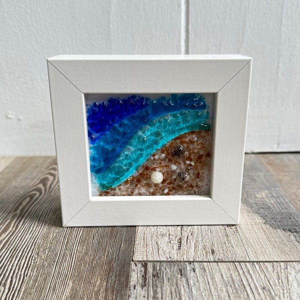 Fused Glass Beach Scene - Etsy