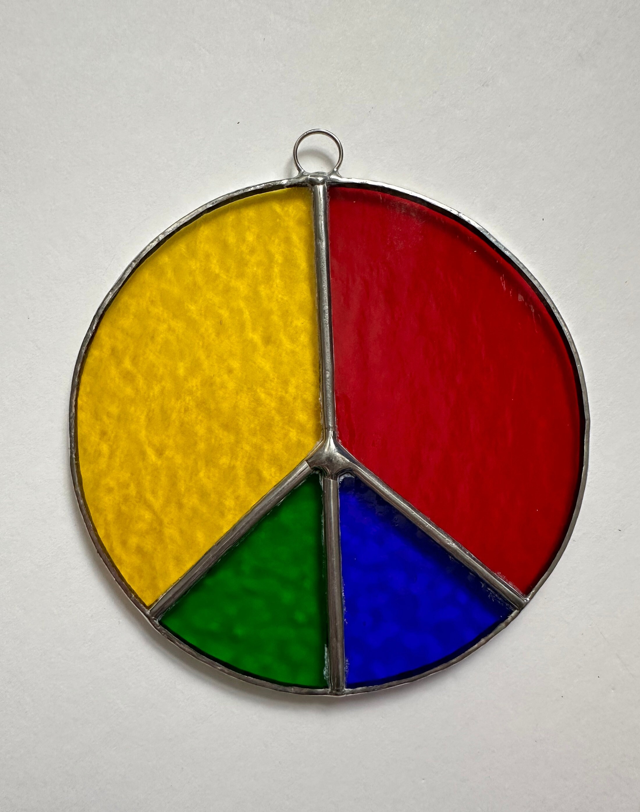 Stained Glass Peace Sign Suncatcher - Etsy
